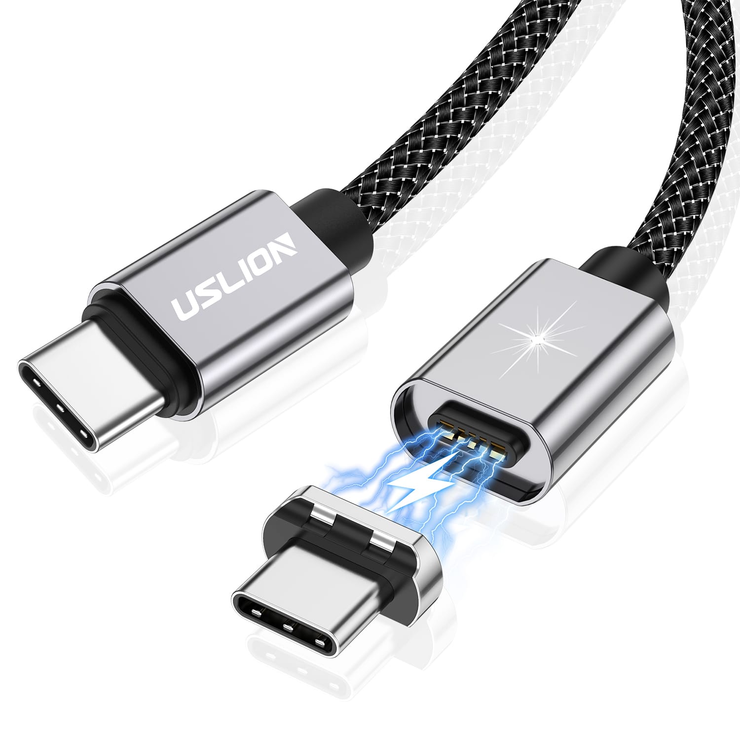Магнитный кабель зарядки Type-C USLION US0138 - TOPK.in.ua